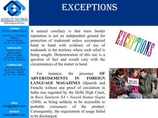 Transborder reputation of trademarks | PPT