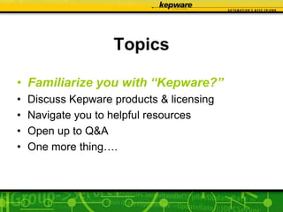 Transcend Automation's Kepware OPC Products | PPSX