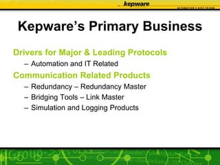 Transcend Automation's Kepware OPC Products | PPSX
