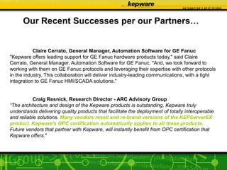 Transcend Automation's Kepware OPC Products | PPSX