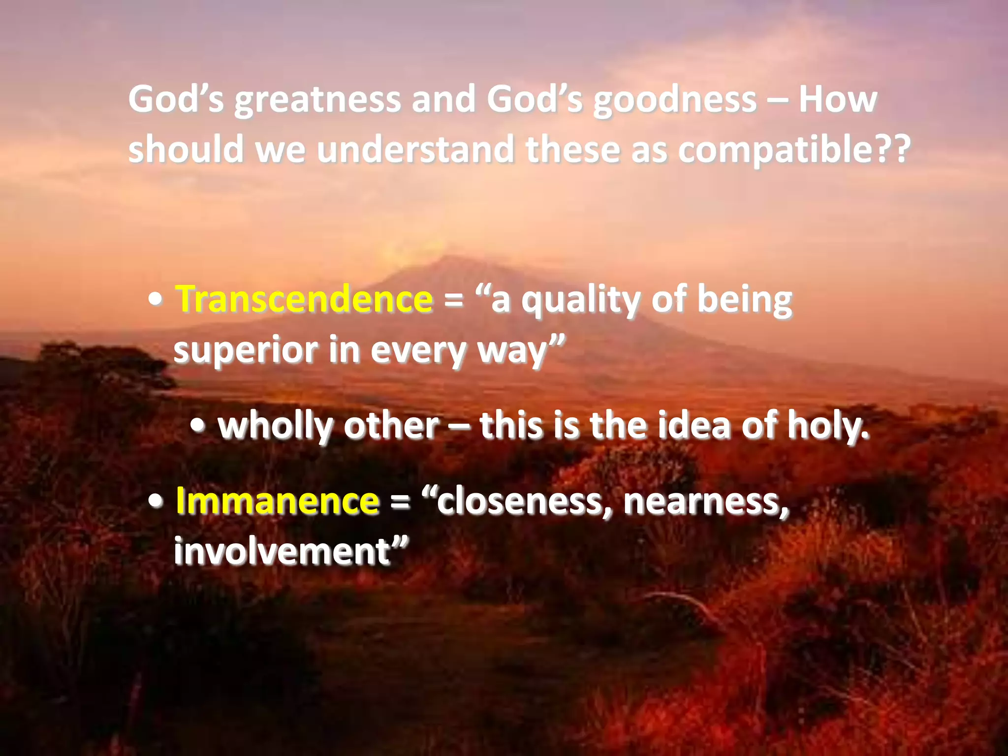 Attributes of God | PPTX