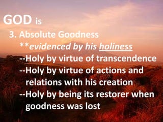 Attributes of God | PPTX | Christianity | Religion & Spirituality