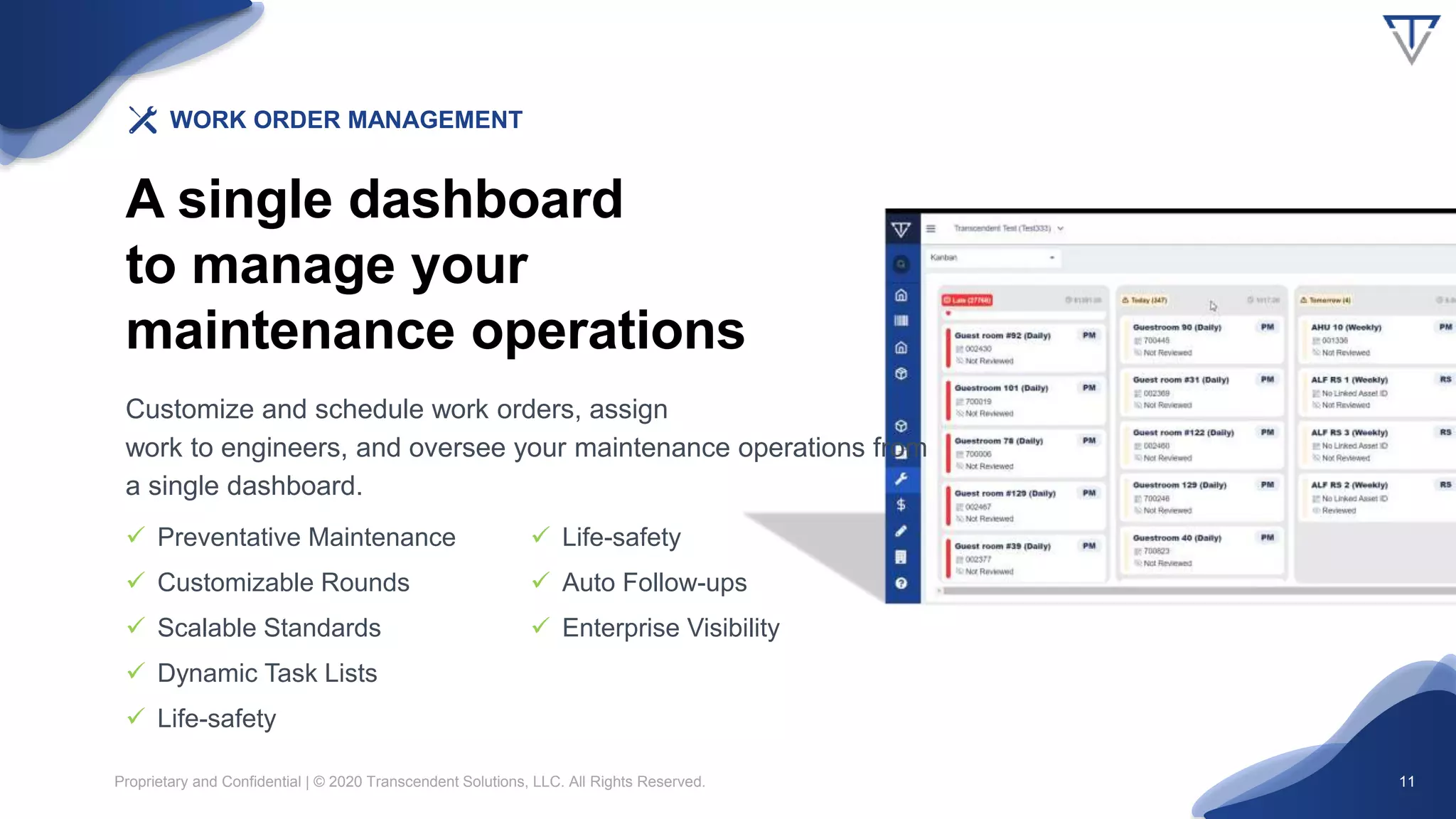 Transcendent EAM CMMS Overview | PPTX