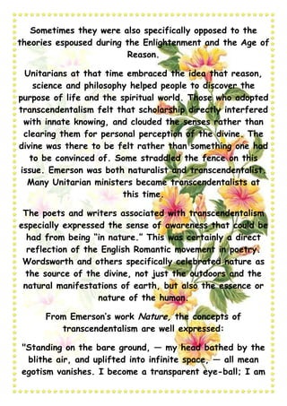 Transcendentalism | DOCX