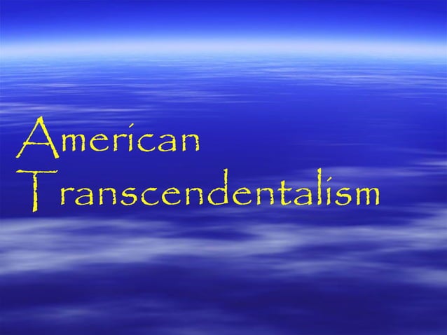 Transcendentalism Intro | PPT