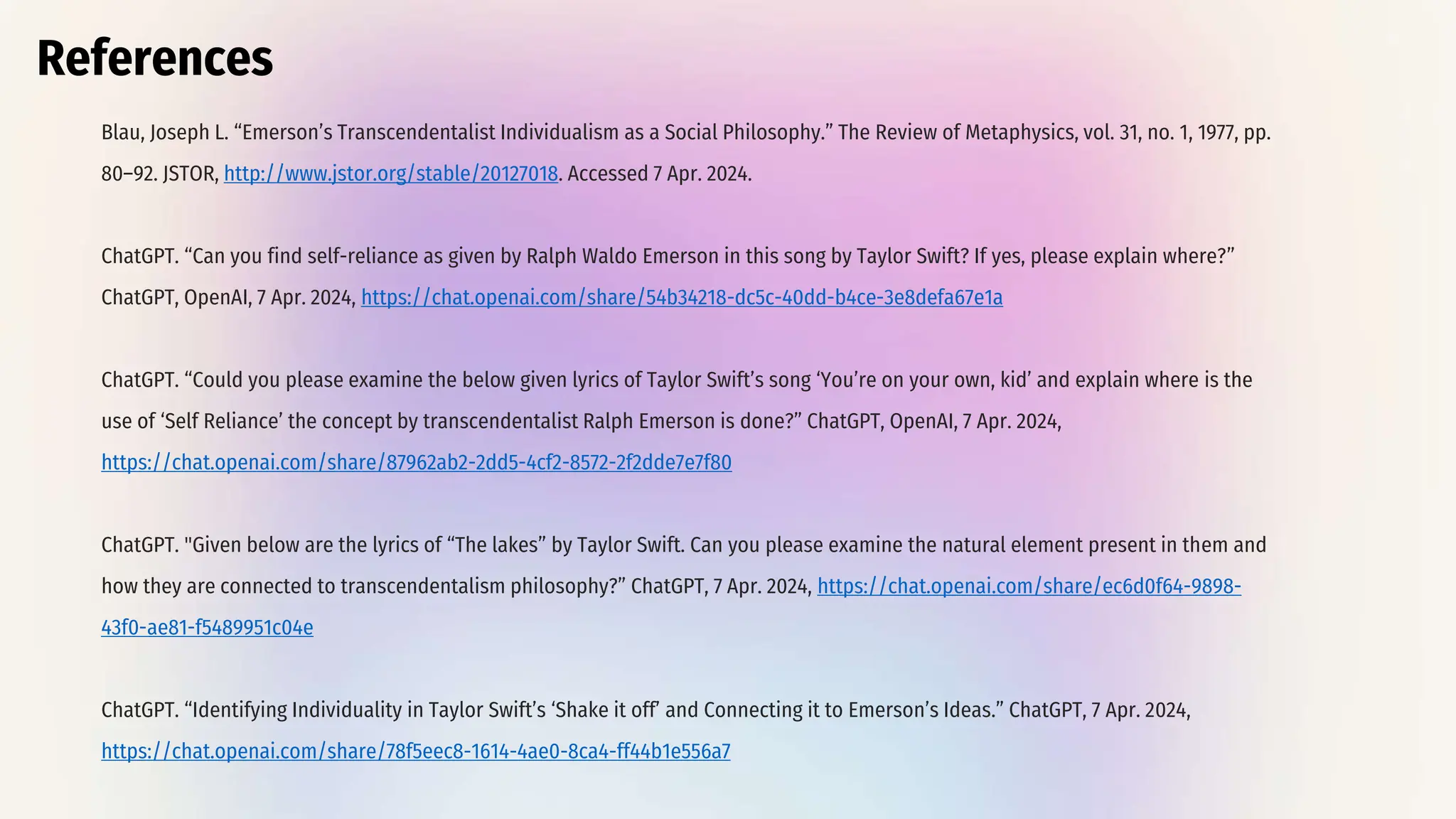 Transcendentalism in Taylor Swift’s Lyrics.pptx