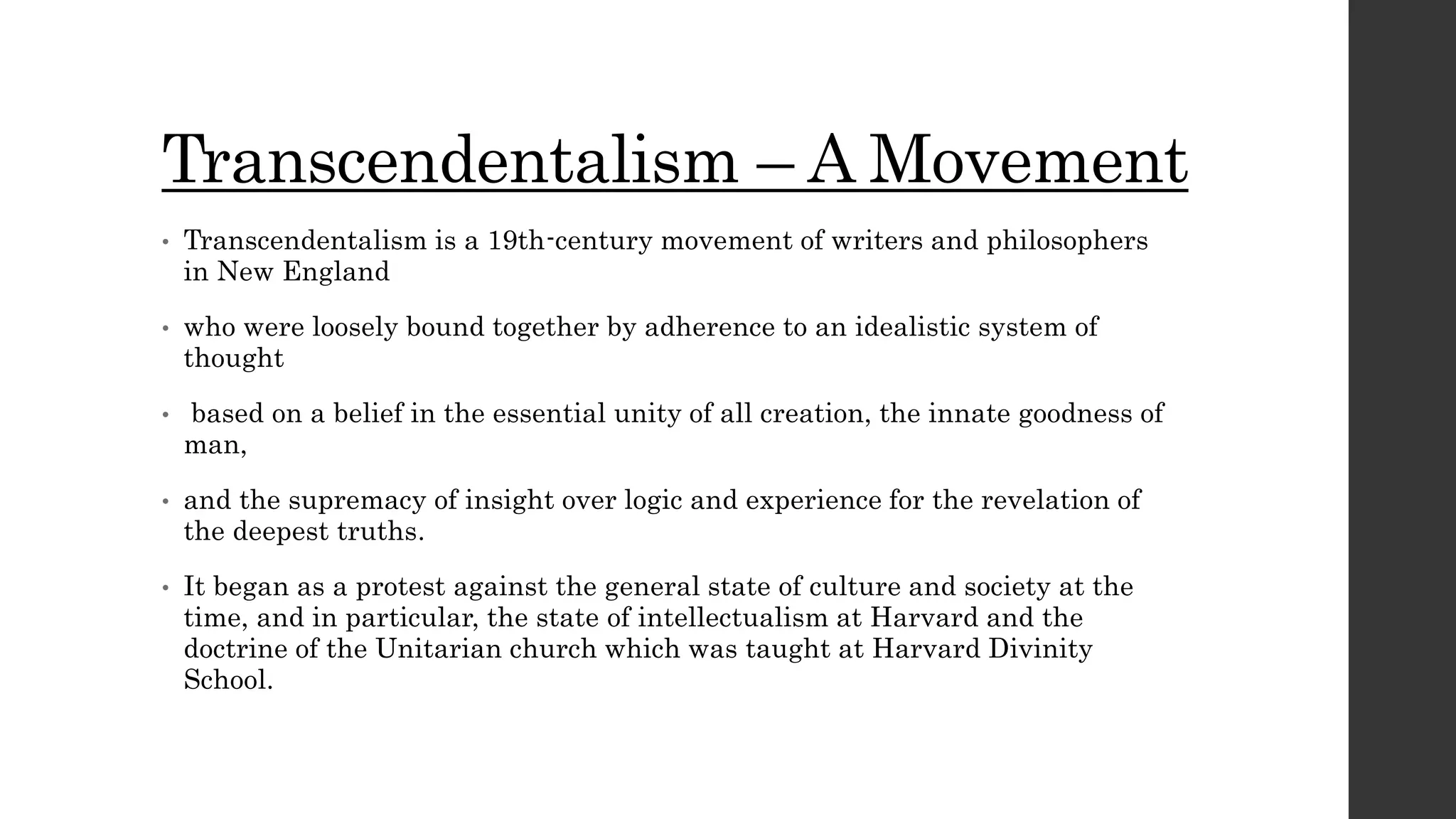 Transcendentalism | PPTX
