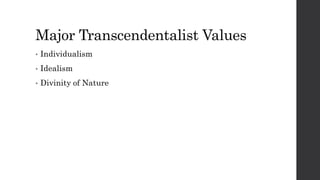 Transcendentalism | PPTX