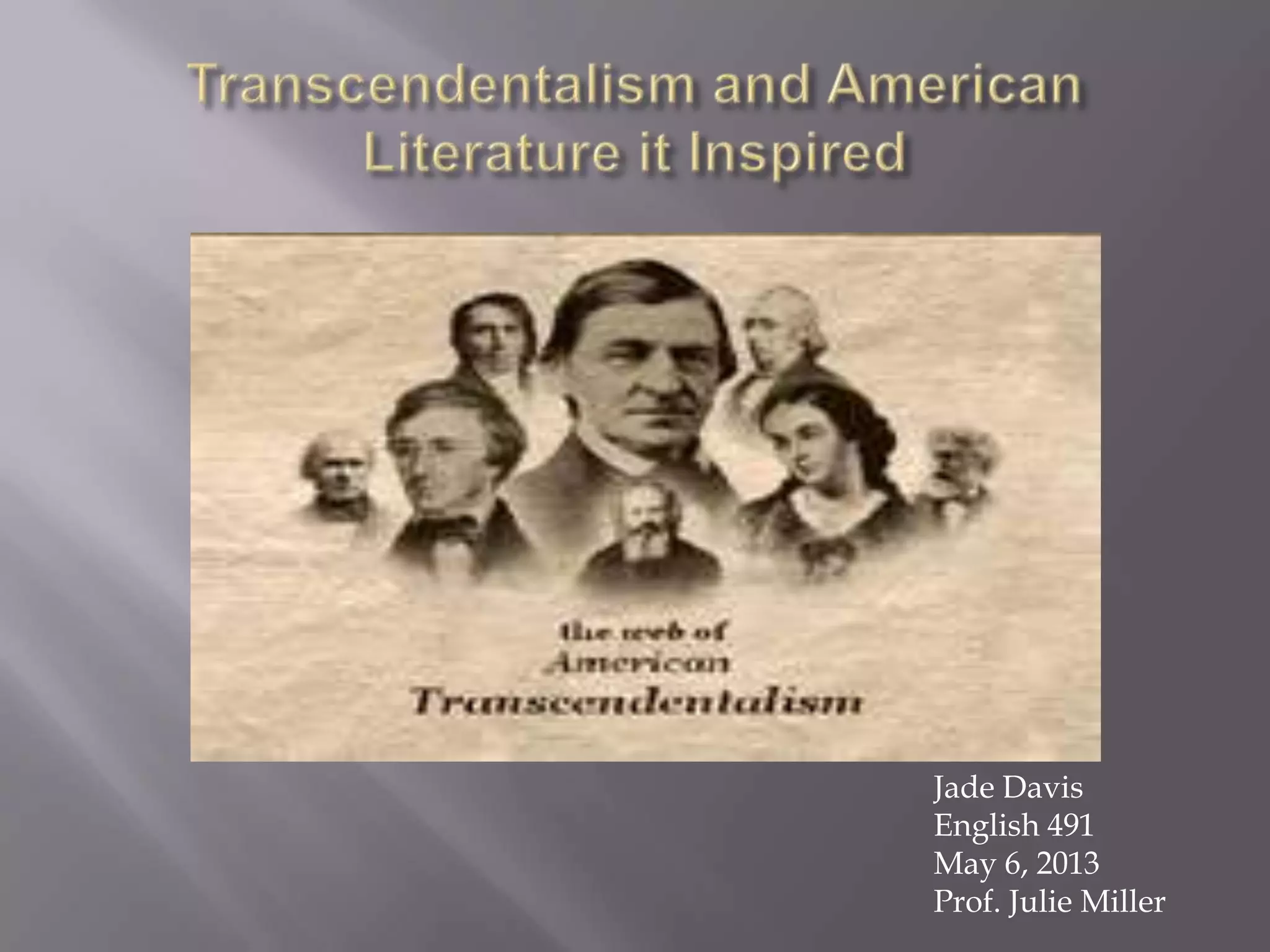 Transcendentalism and american literature | PPTX
