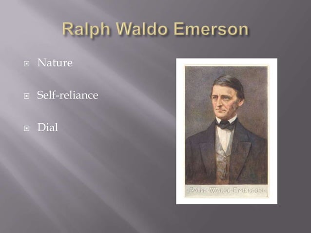 Transcendentalism and american literature | PPTX | Spirituality ...