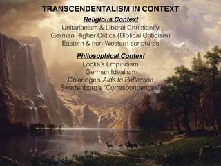 American Transcendentalism: Religious and Philosophical Contexts | PDF