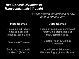 American Transcendentalism | PDF