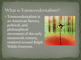 Transcendentalism Overview | PPTX