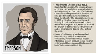 Transcendentalist- Ralph Waldo Emerson and Henry David Thoreau.pptx