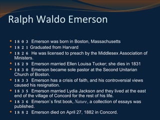 Transcendentalists | PPT