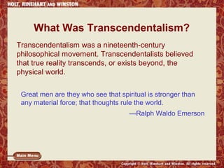 Transcendentalists | PPT