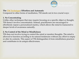Transcendental Meditation (TM) Technique.pptx