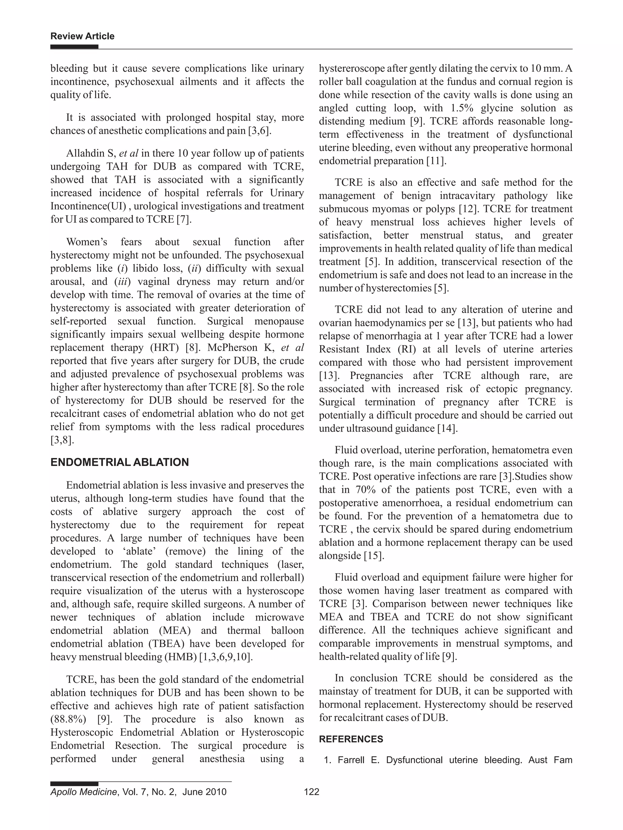 Transcervical Resection of Endometrium | PDF | Pregnancy | Reproductive ...