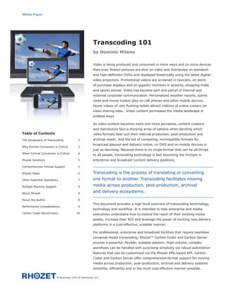 Transcoding 101 | PDF