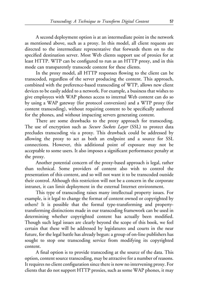 Transcoding: A Technique to Transform Digital Content | PDF | Web Design and HTML | Internet