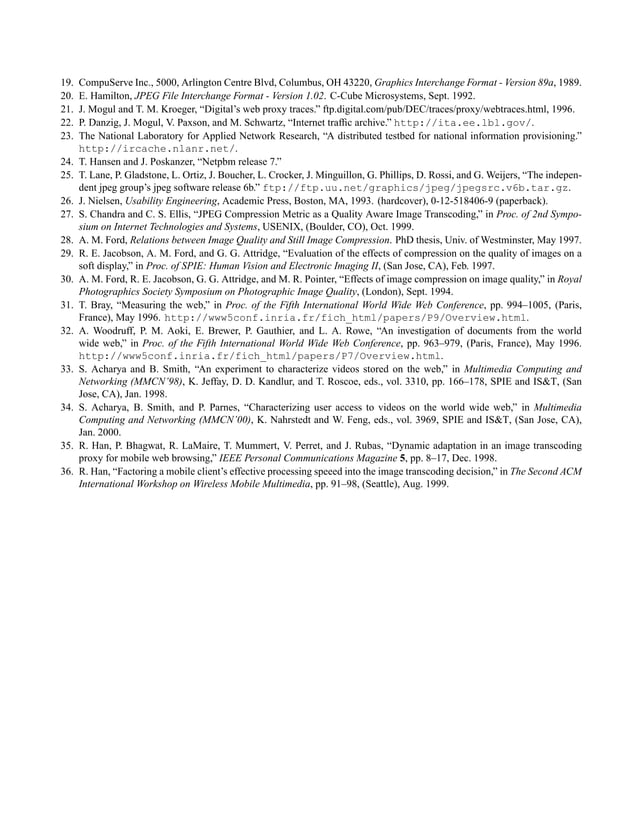 Transcoding Characteristics of Web Images | PDF