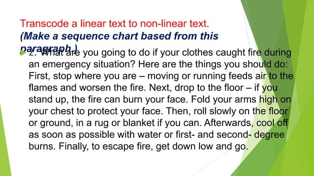 Explain visual-verbal relationships illustrated in tables, graphs, and ...