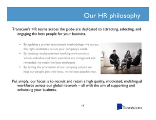 Transcom Corporate Deck Linkedin | PPT