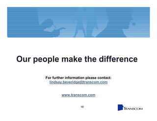 Transcom Corporate Deck Linkedin | PPT