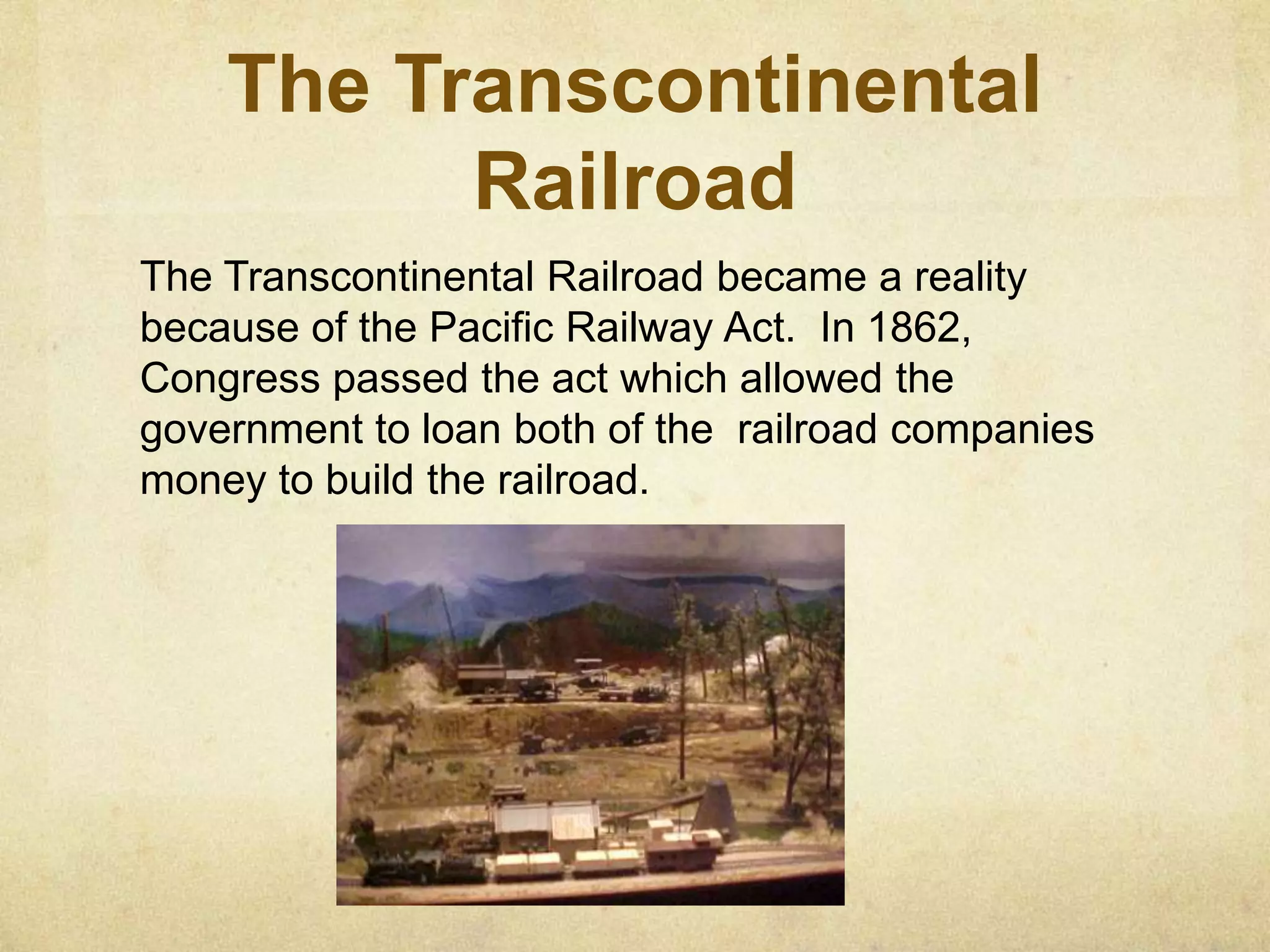 Transcontinental railroad | PPTX