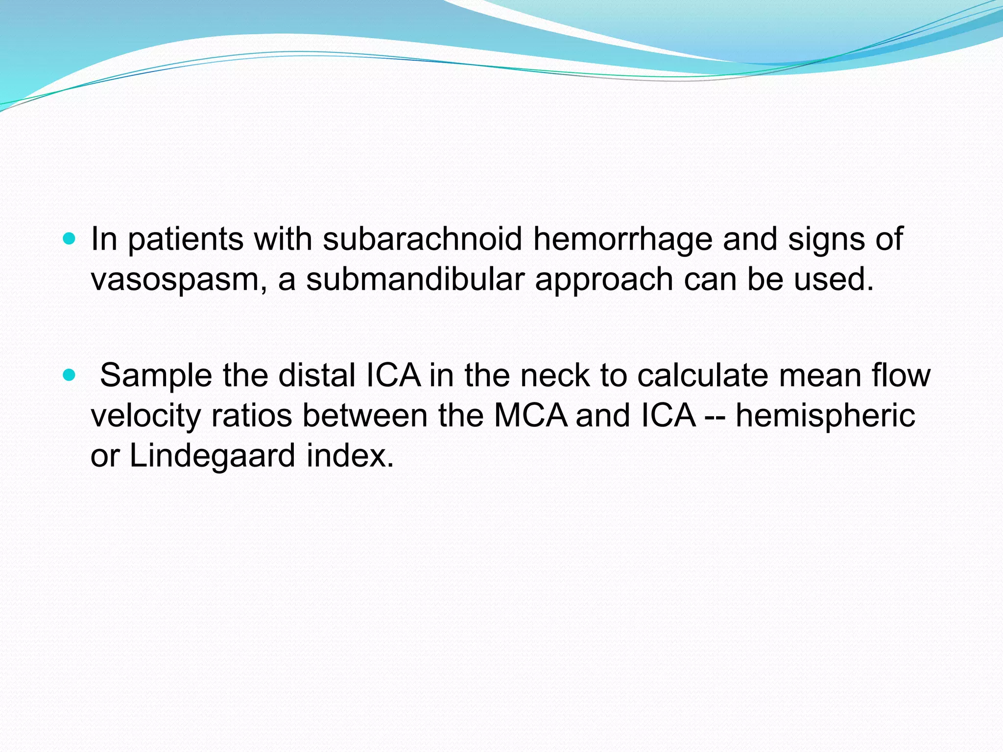 Transcranial doppler | PPTX
