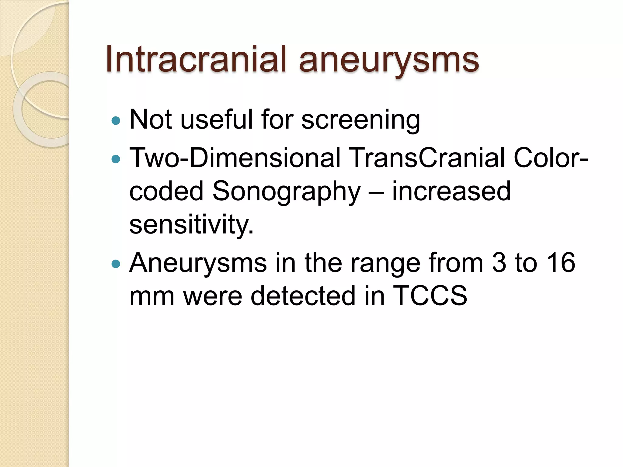Transcranial doppler | PPTX