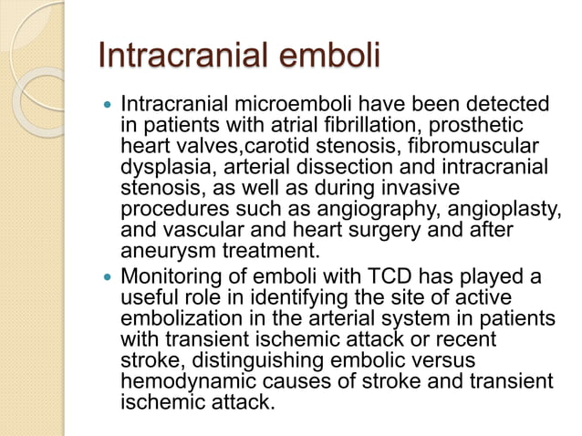 Transcranial doppler | PPTX