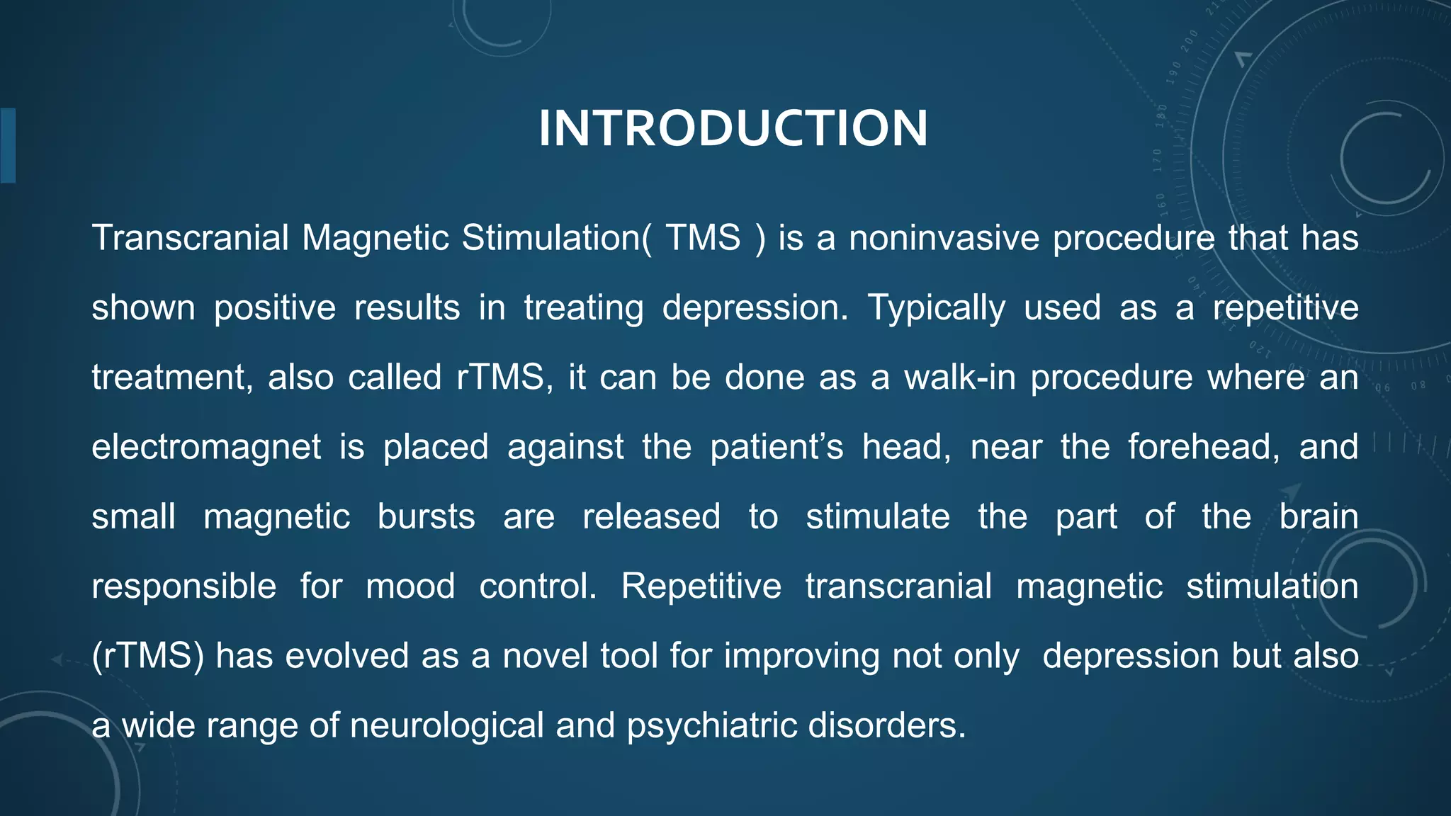Transcranial magnetic stimulation | PPTX