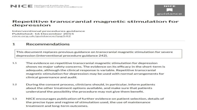Transcranial magnetic stimulation | PPTX