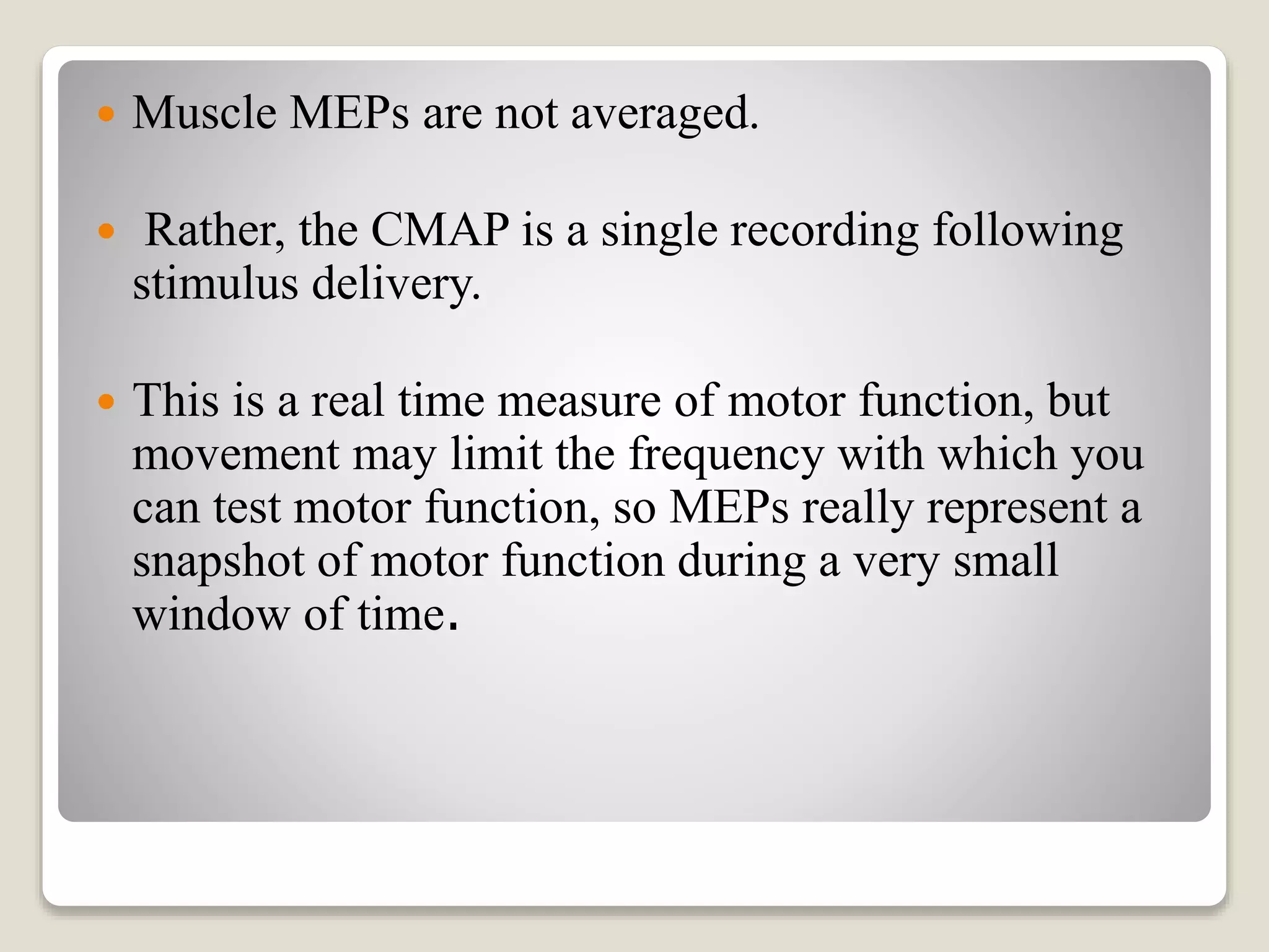 Overview on Motor evoked potential | PPTX
