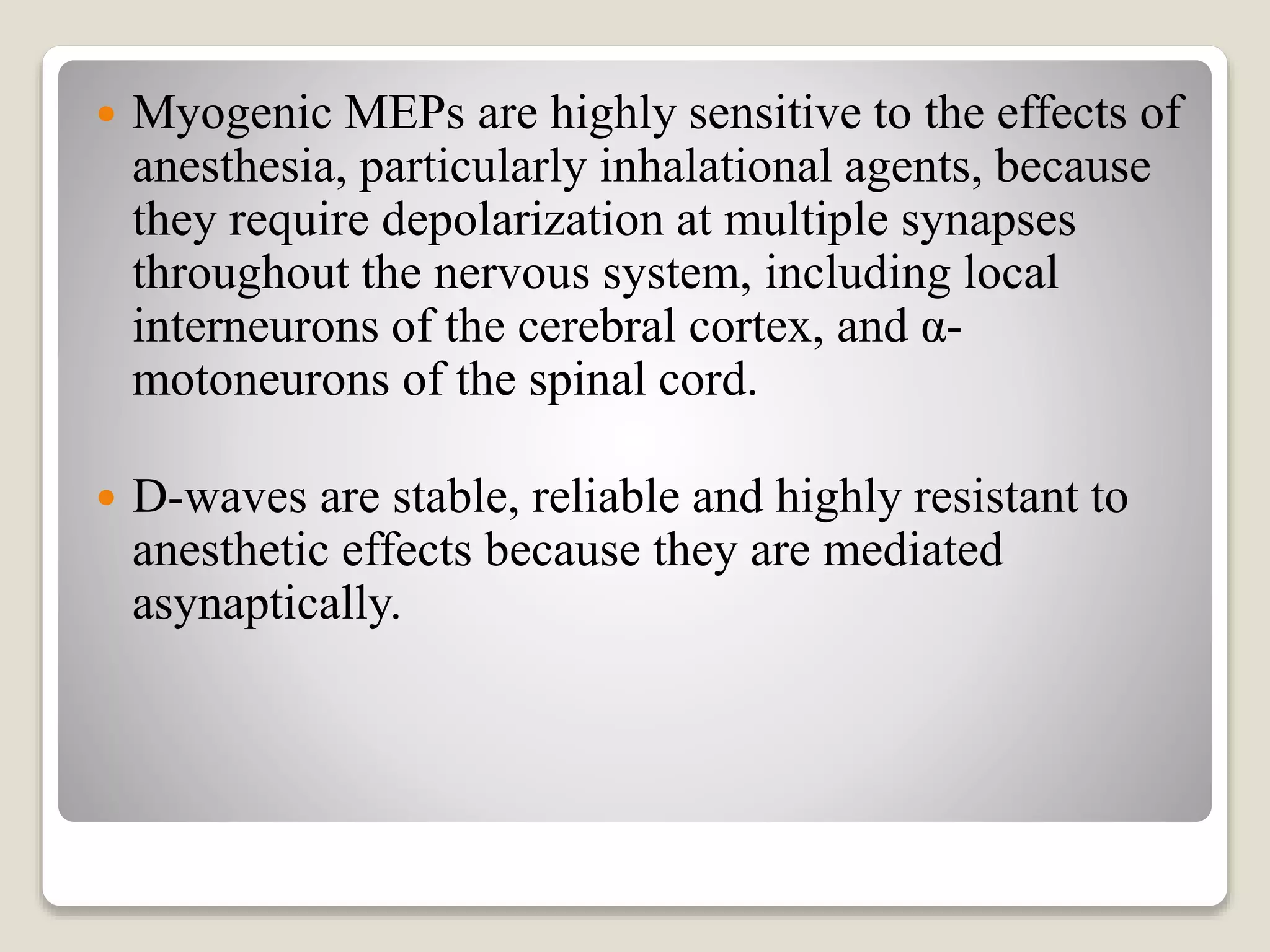 Overview on Motor evoked potential | PPTX