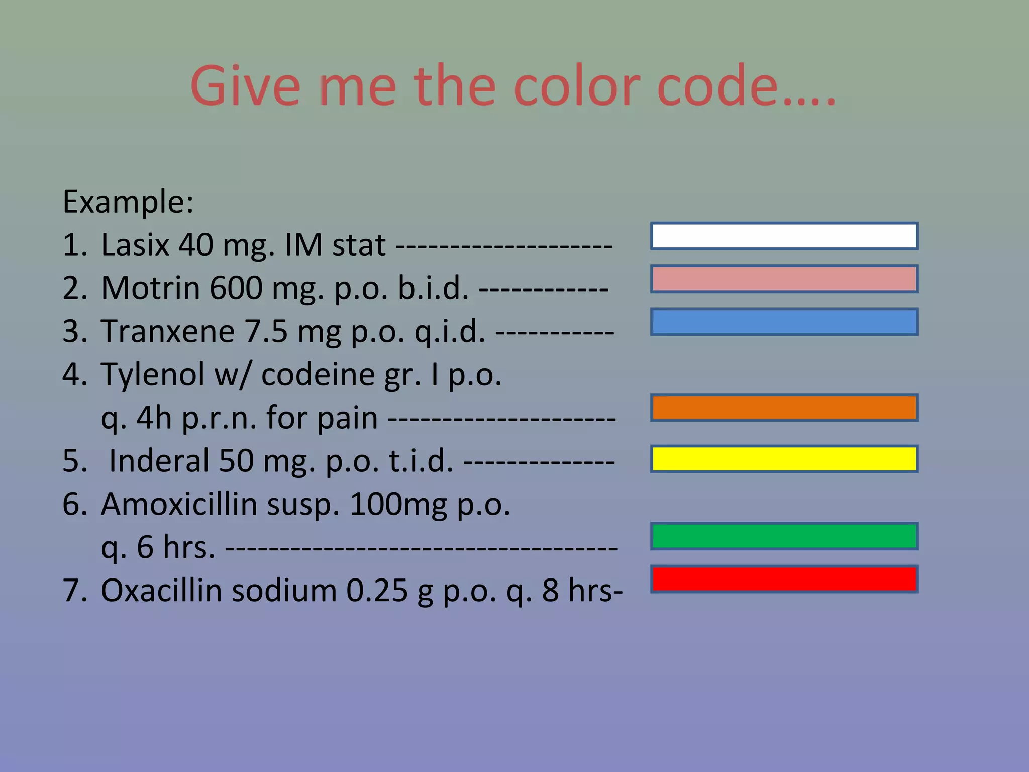 Transcribing doctor’s order | PPT