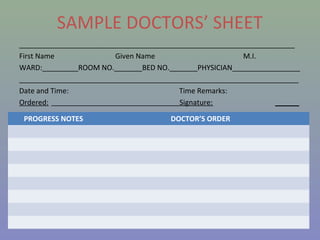 Transcribing doctor’s order | PPT
