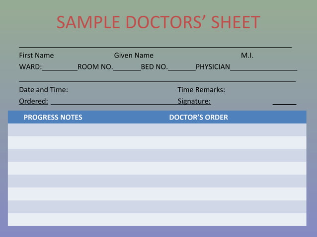 Transcribing doctor’s order | PPT | Pharmaceutical Drugs | Medical Health