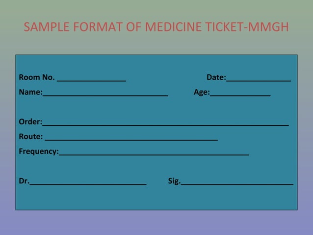 Transcribing doctor’s order | PPT | Pharmaceutical Drugs | Medical Health