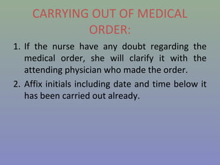 Transcribing doctor’s order | PPT