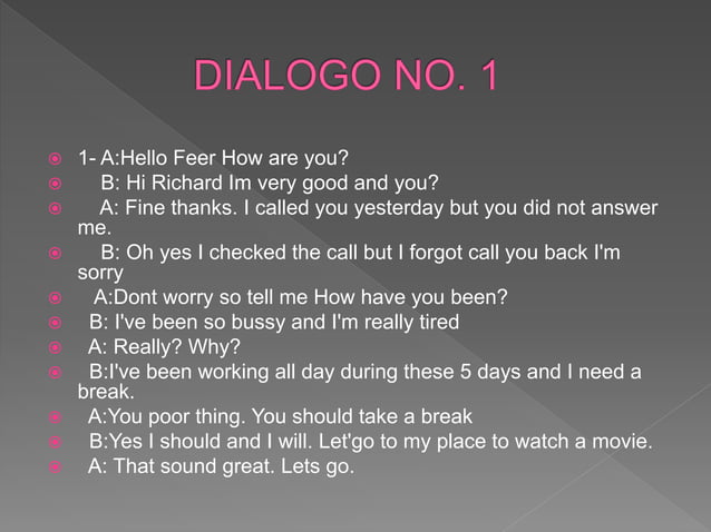 Transcripcion de dialogos | PPT