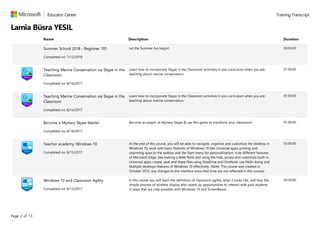 Microsoft Education Center Transcript | PPT