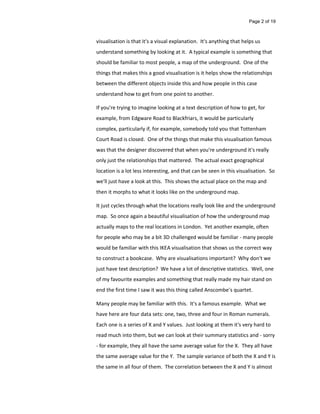 Transcript - Data Visualisation - Design and Principals | PDF