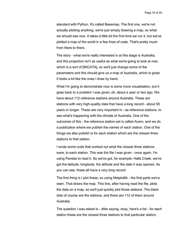 Transcript - Data Visualisation - Tools and Techniques | PDF