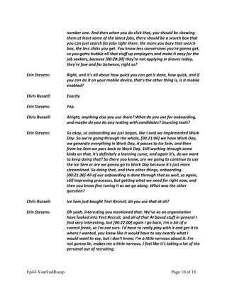 Transcript Erin Stevens RecTech Podcast Interview | PDF