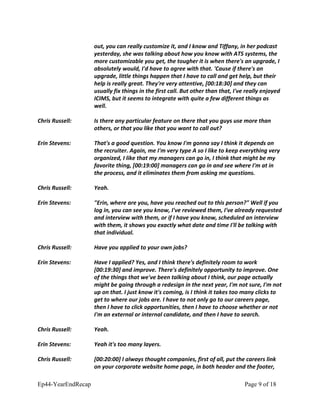 Transcript Erin Stevens RecTech Podcast Interview | PDF