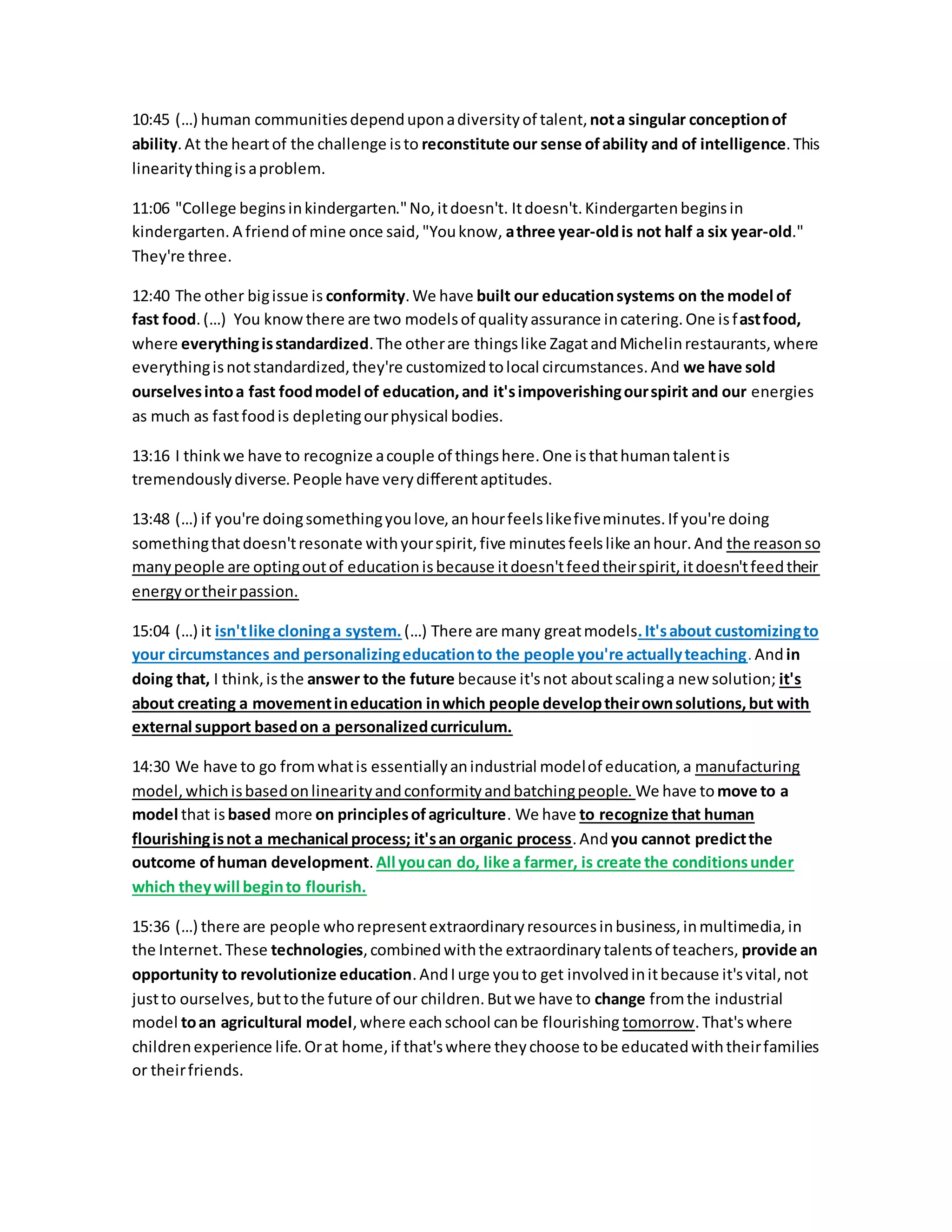 Transcript ted talk | DOCX