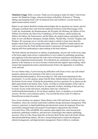 Transcript: Writing, editing, and designing books with AI-enhanced ...