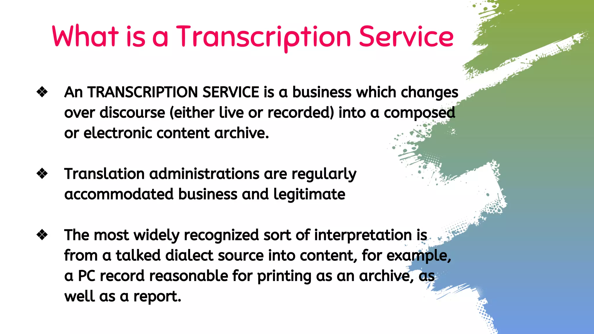 How Transcription Works - A Step by Step Guide | PPT